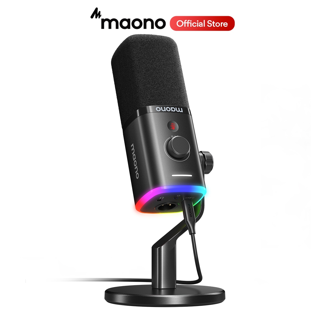 Maono PD100X/PD100XS Dynamic Microphone XLR/USB Podcast Microphone ...