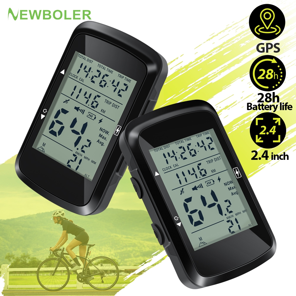 NEWBOLER New GPS Bicycle Computer Speedometer Cycling Wireless Speedometer Tracker Odometer Road ...