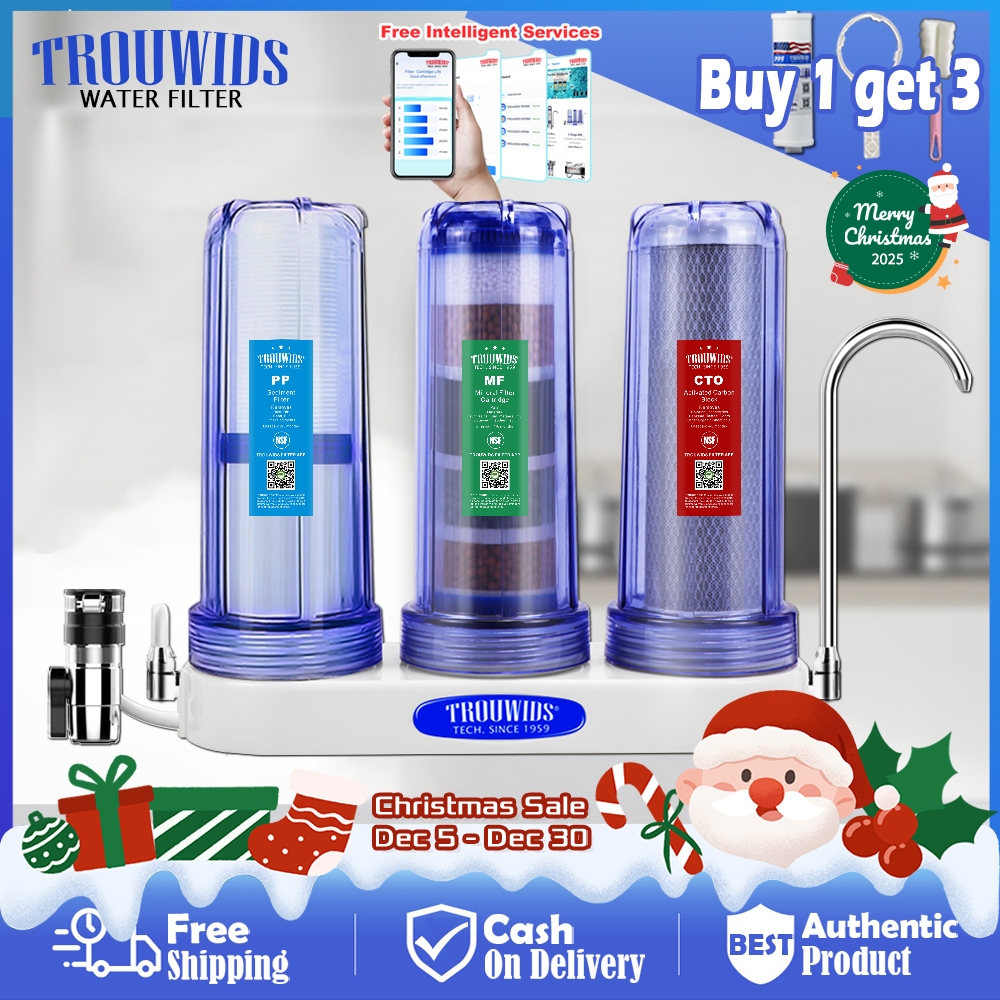 TROUWIDS Water Purifier Leakproof Thicken Water Filter Faucet Complete ...