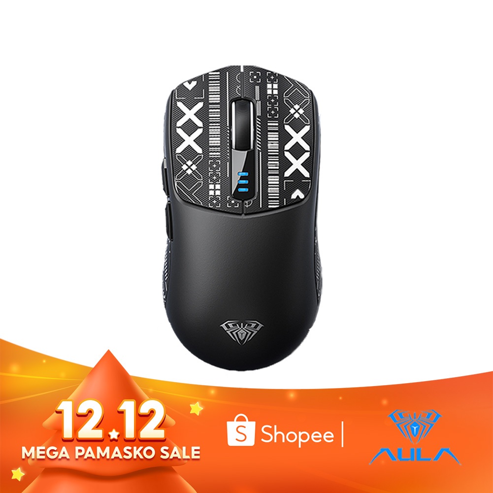 AULA SC580 Wireless Mouse Bluetooth/2.4G/Type-C 500mAh Battery With 6 ...