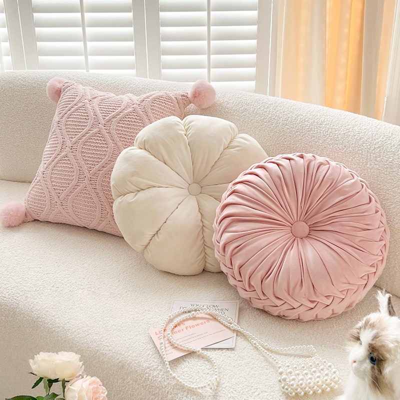 Cute girly bedroom headboard pillows, sizes 38*38cm and 45*45cm, living ...