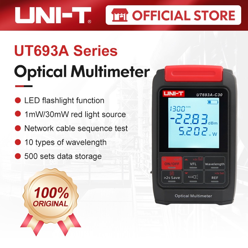 UNI-T UT693A Series Optical Multimeter 1mW 30mW With 10 Types Of ...