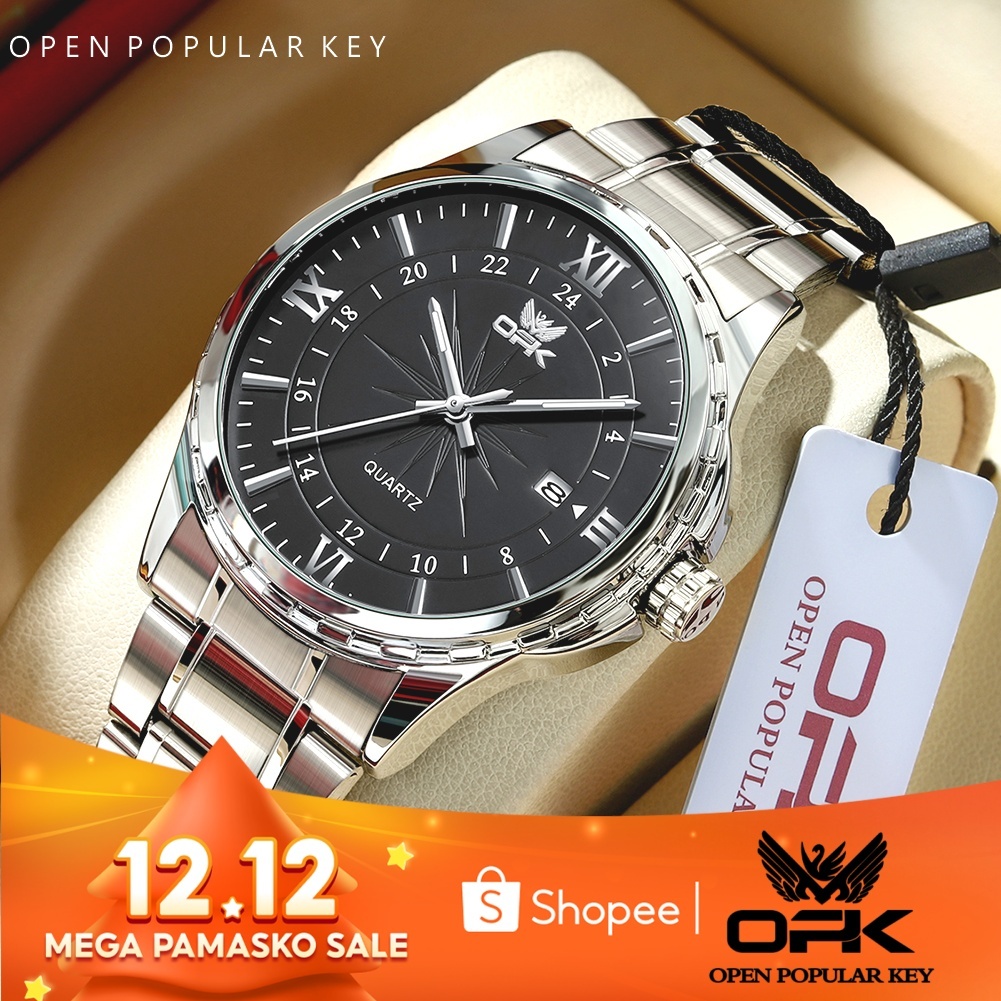OPK Watch For Men Waterproof Original Automatic Date Luminous Fashion ...