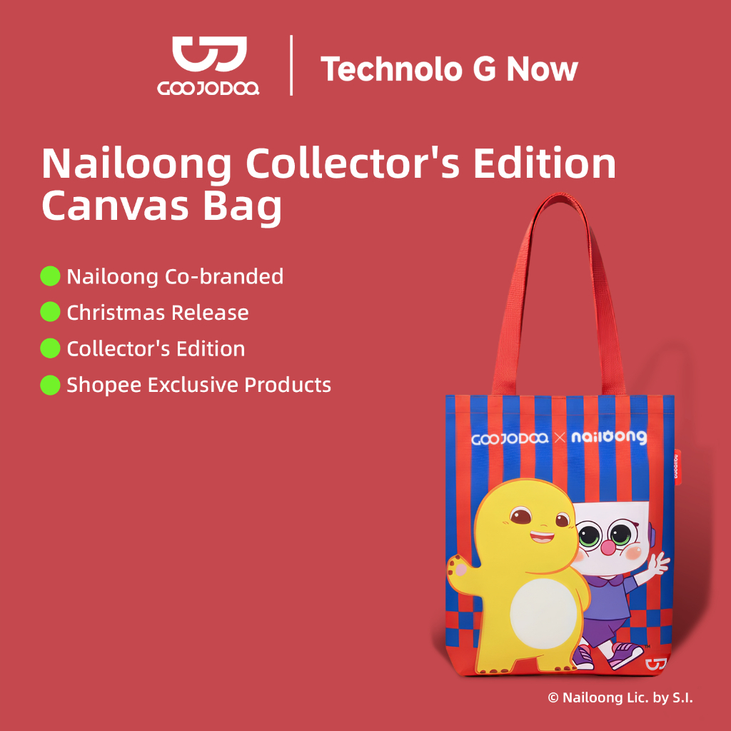 GOOJODOQ Nailoong Collector's Edition Tote bag Canvas Bag | Shopee ...