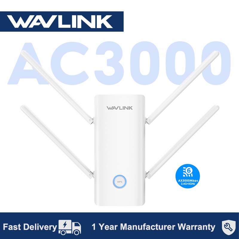 WAVLINK AX3000 Dual Band Wi-Fi 6 Repeater/AP/Route With 4x5dBi Antennas ...