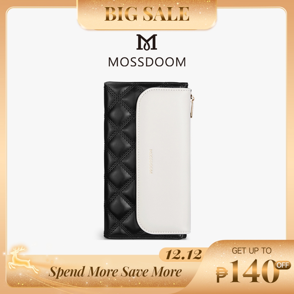 MOSSDOOM Women's Bag Dompet Wanita Simpel Panjang Simple Long Wallet ...