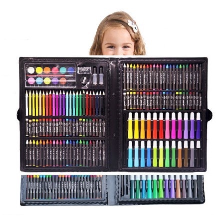 208Pcs Painting Set Kids Crayons Art Coloring Set Oil Pastels Color ...