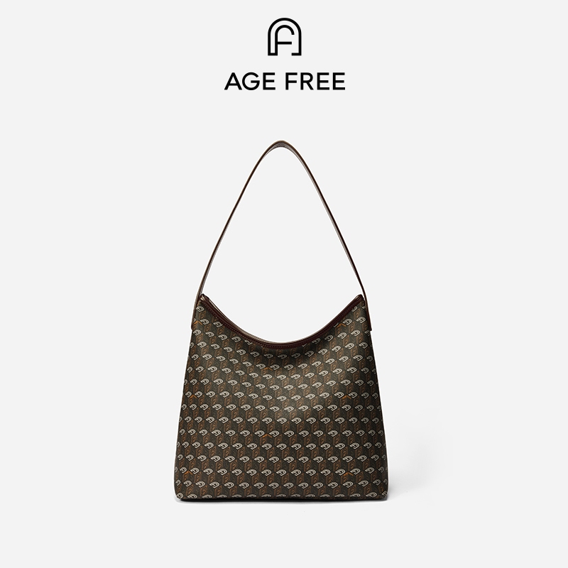 AGE FREE Hobo Bag Shoulder Bag for Woman Large Capacity Zipper Quality ...