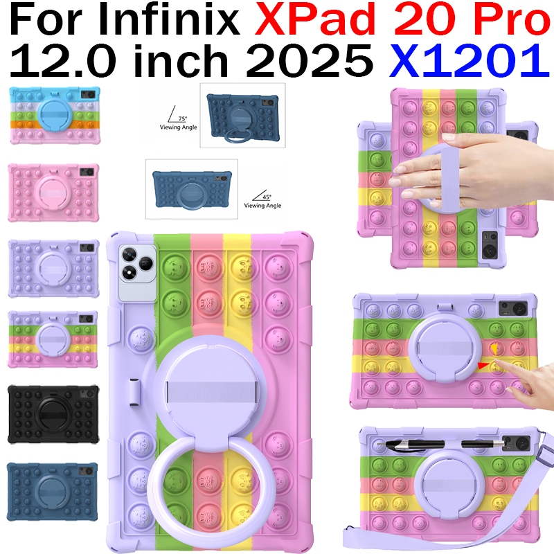 For Infinix XPad 20 Pro (12.0'') 2025 X1201 4G LTE|WiFi Soft Silicone ...