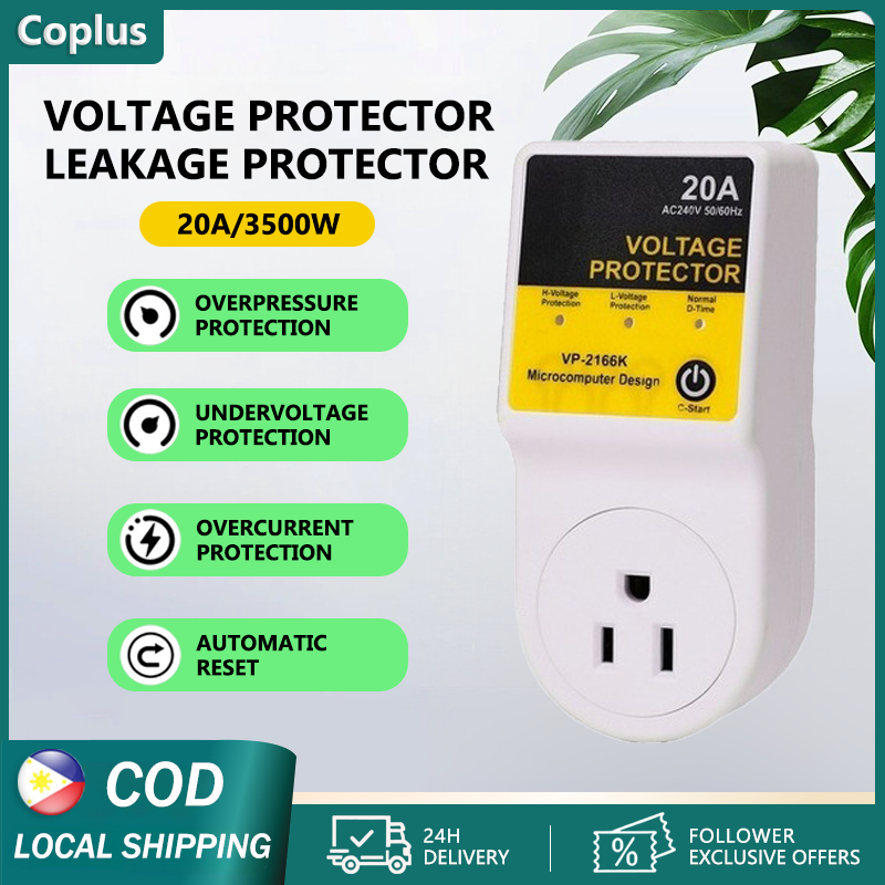 Voltage Protector 3500W Stops Power Surge Brownout Damage Save ...