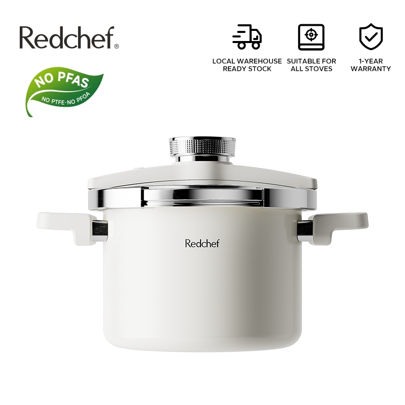 Redchef 6L Thick Explosion Proof 304 Stainless Steel Pressure Cooker No ...