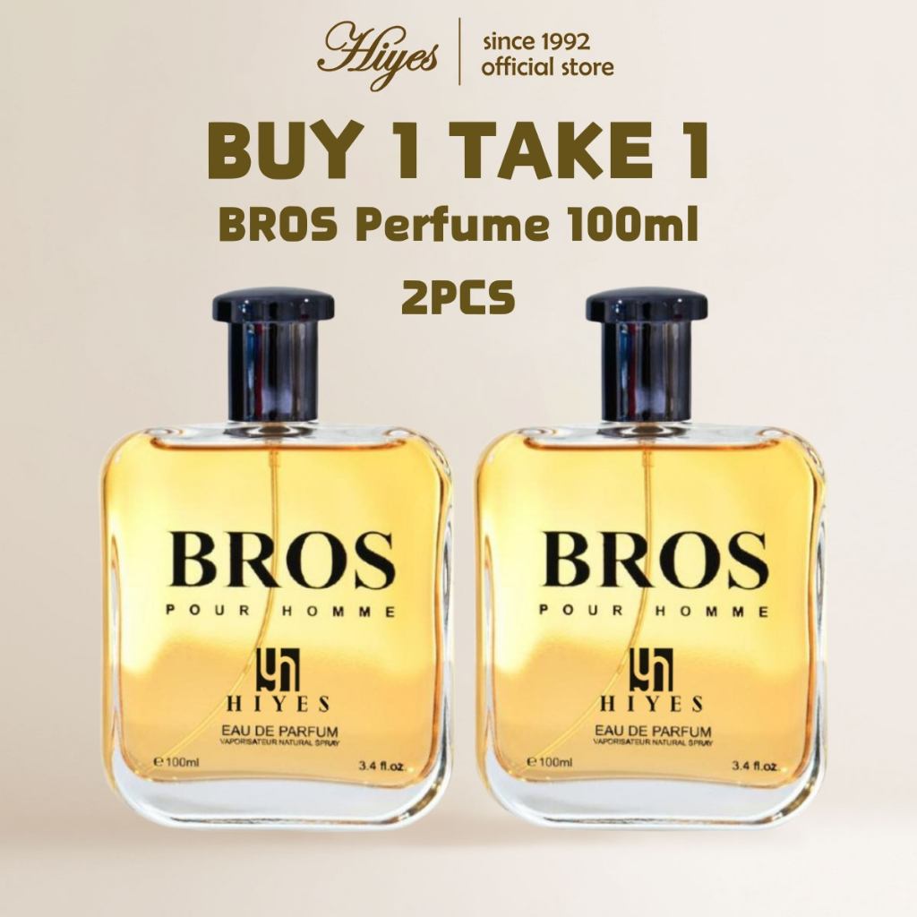 HIYES【Buy 1 Take 1】Bros Pour Homme Perfume Spray 100ml For Men With Box ...