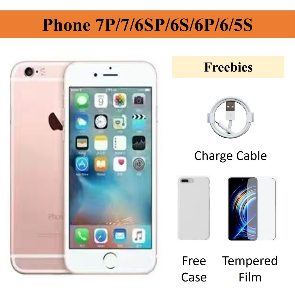 【95 New】Used Original Phone 7P/7/6SP/6S/6P/6/5S Secondhand Phone 128G ...