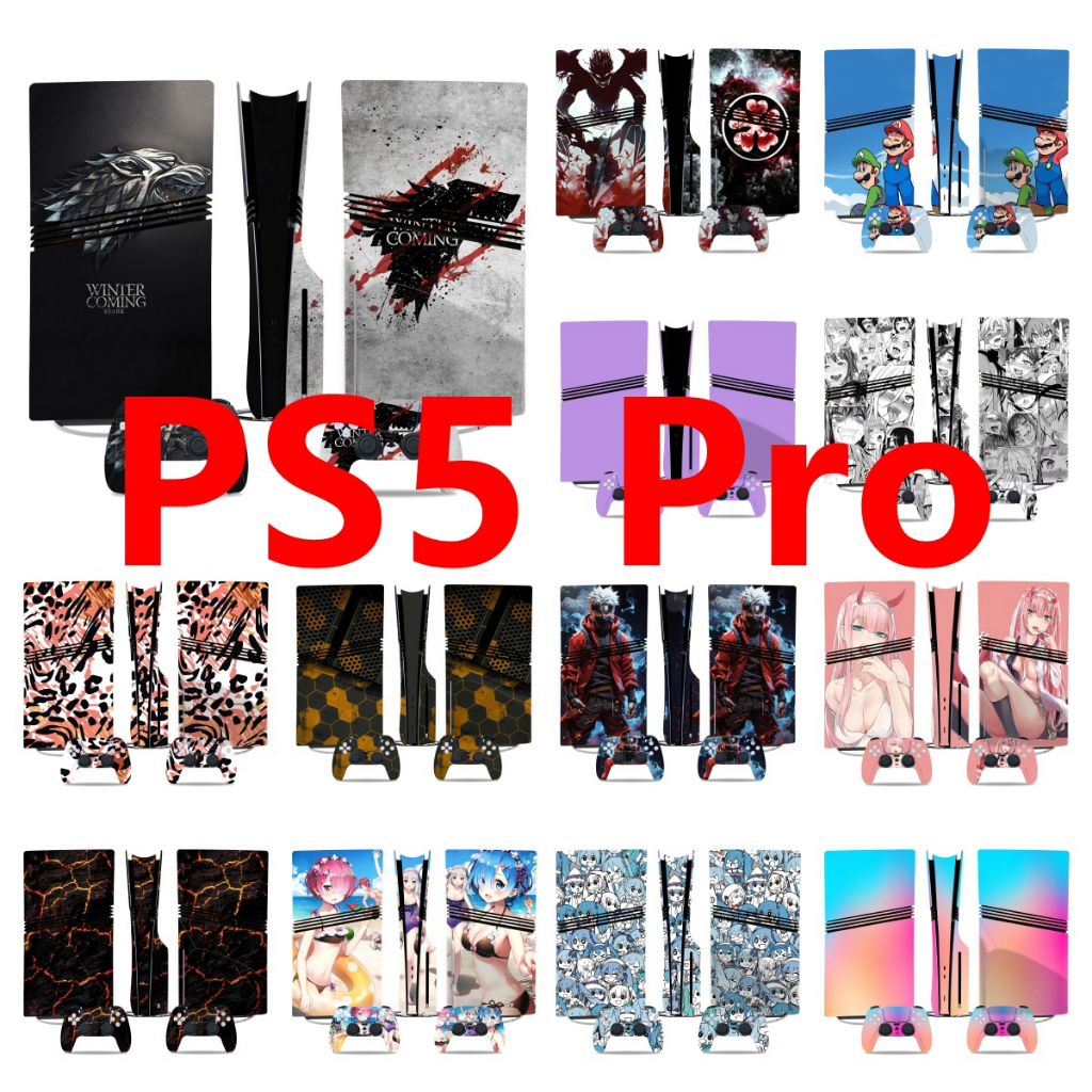 50-Colors Skin Sticker Compatible with Sony Playstation 5 Pro Disc ...