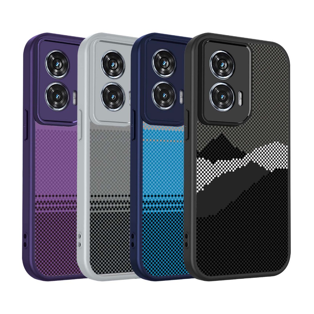 Carbon Fiber Kevlar texture Pattern Phone Case for Motorola moto G04 ...
