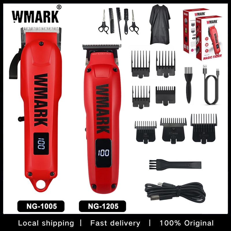 WMARK NG-1005+NG-1205 Professional Hair clipper Trimmer DLC Blade ...
