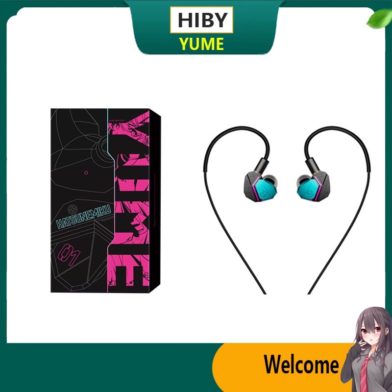 HiBy YUME Hatsune Miku Co branded In ear Wired HiFi Headset | Shopee ...