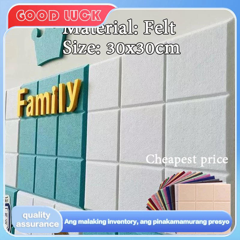 【Local stock】30x30cm DIY Grid Felt Background Board Nordic Square ...