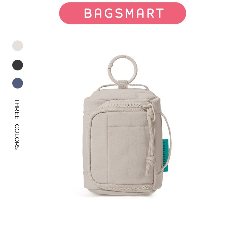 BAGSMART Mini Pouch Backpack Charm Nylon Accessories Bag Carry Case ...