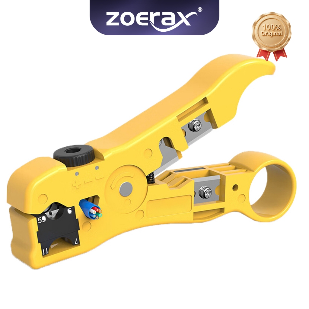 ZoeRax Universal Cable Wire Stripper Cutter Stripping Tool for Flat or ...