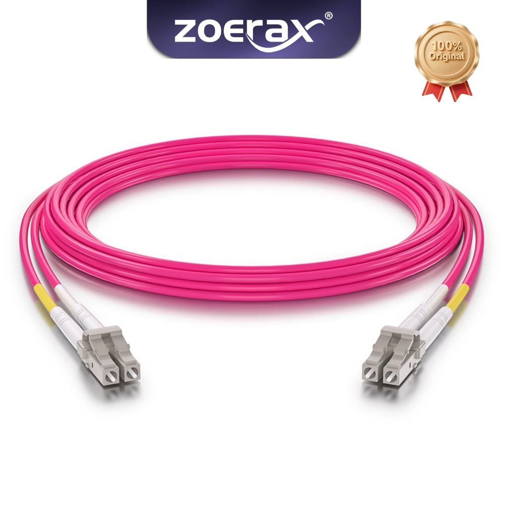 ZoeRax OM4 Fiber Optic Patch Cable LC to LC 100/40/10Gb Multimode ...