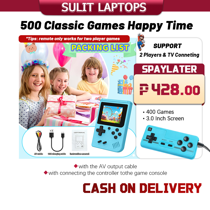 Portable Retro Game Box 500 in 1 - Rechargeable 2-Player Mini Pocket ...