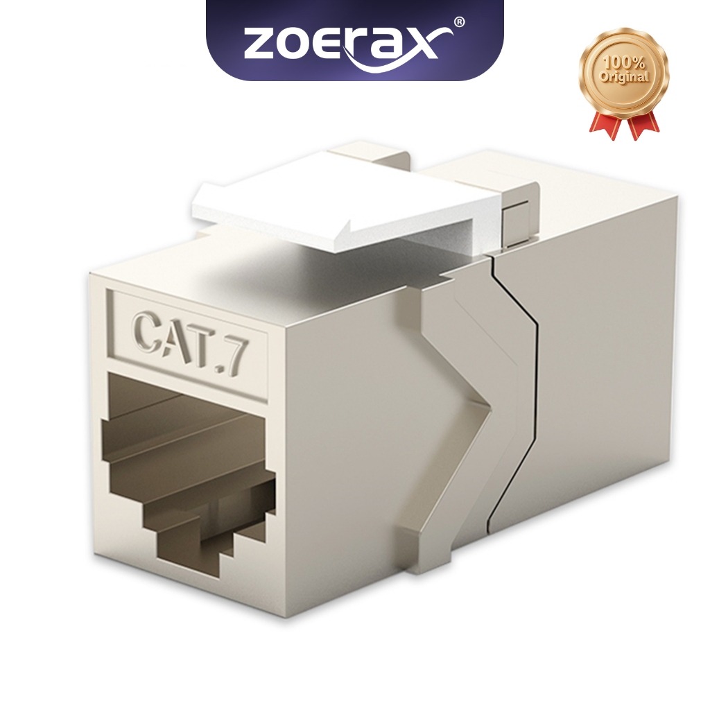 ZoeRax Cat6a Cat7 Cat8 Keystone Jack RJ45 Tool-Less Type Zinc Alloy ...