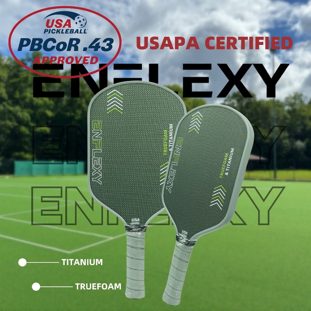 USAPA Certified Enflexy new metal Titanium pickleball paddle with ...