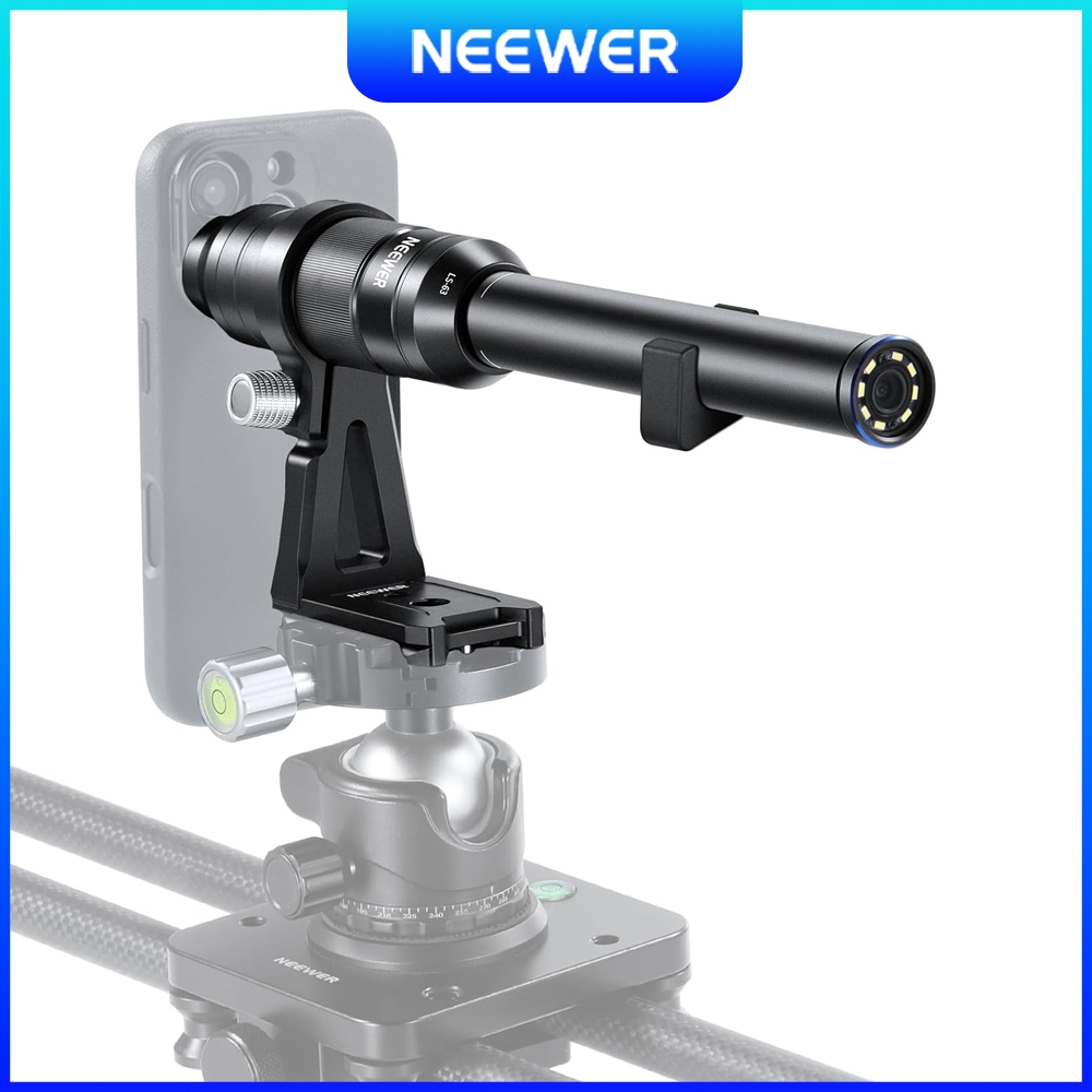 NEEWER LS-63 109° 16mm 4X Macro Probe Lens with 17mm Thread for Phone ...