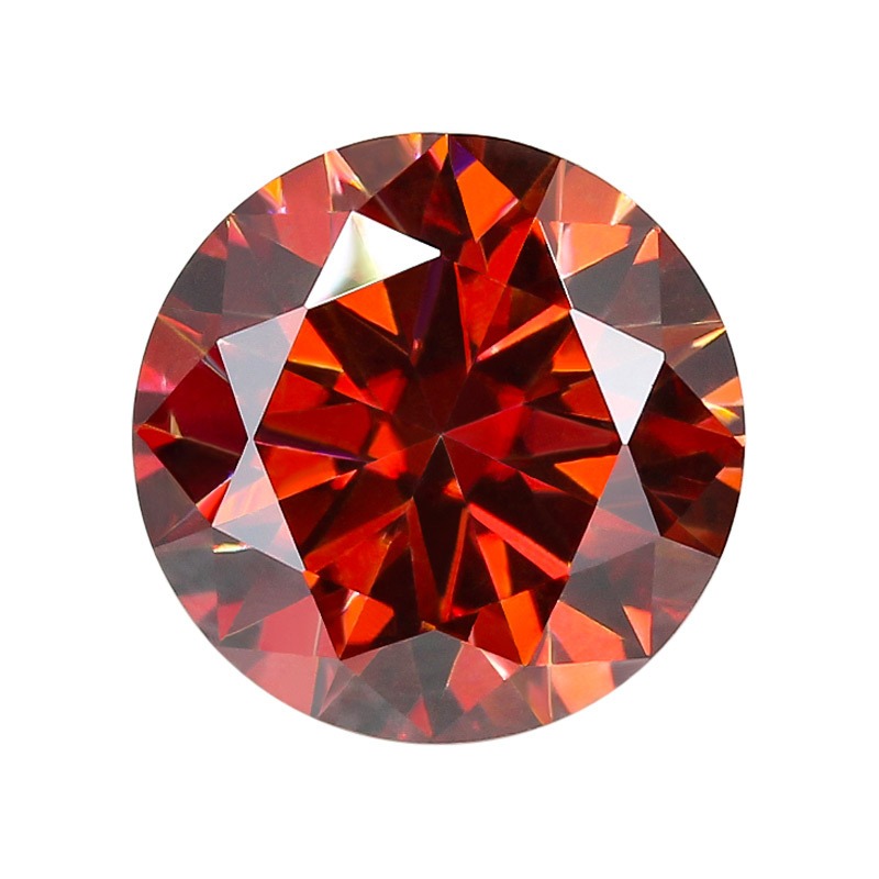 Red Moissanite Colorful Moissanite Golden Moissanite with Certificate ...