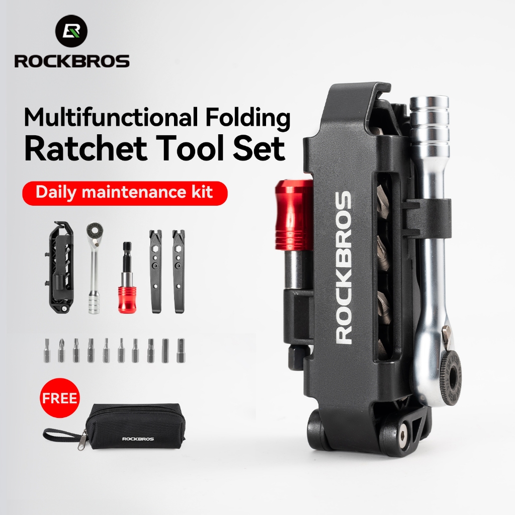 【PH Delivery】ROCKBROS Bicycle Ratchet Wrench Set Portable ...