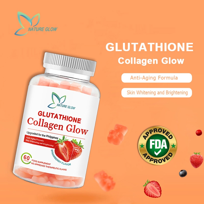 Nature Glow Glutathione Collagen Glow Gummies Original 60 Strawberry ...