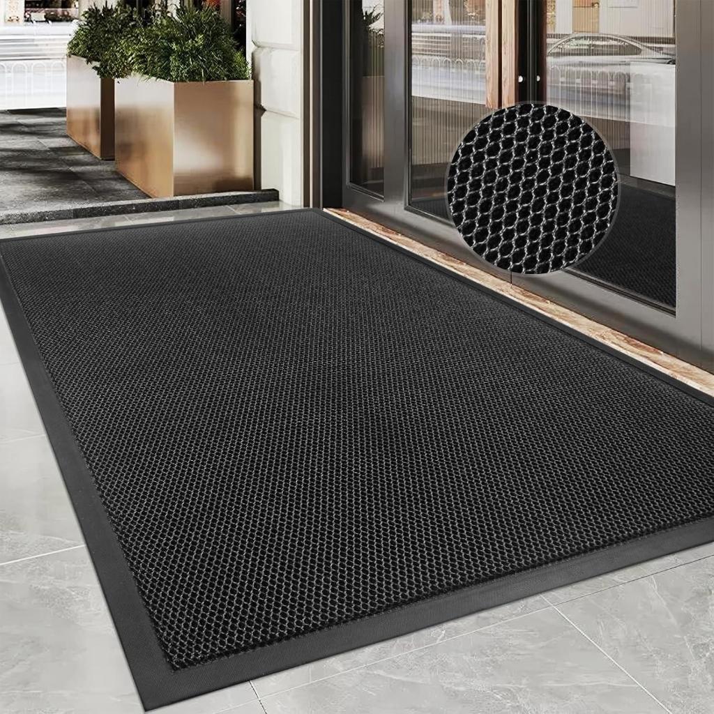 Non-Slip Elastic Mesh Door Mat PVC Rubber Doormat Hotel Shopping Mall ...