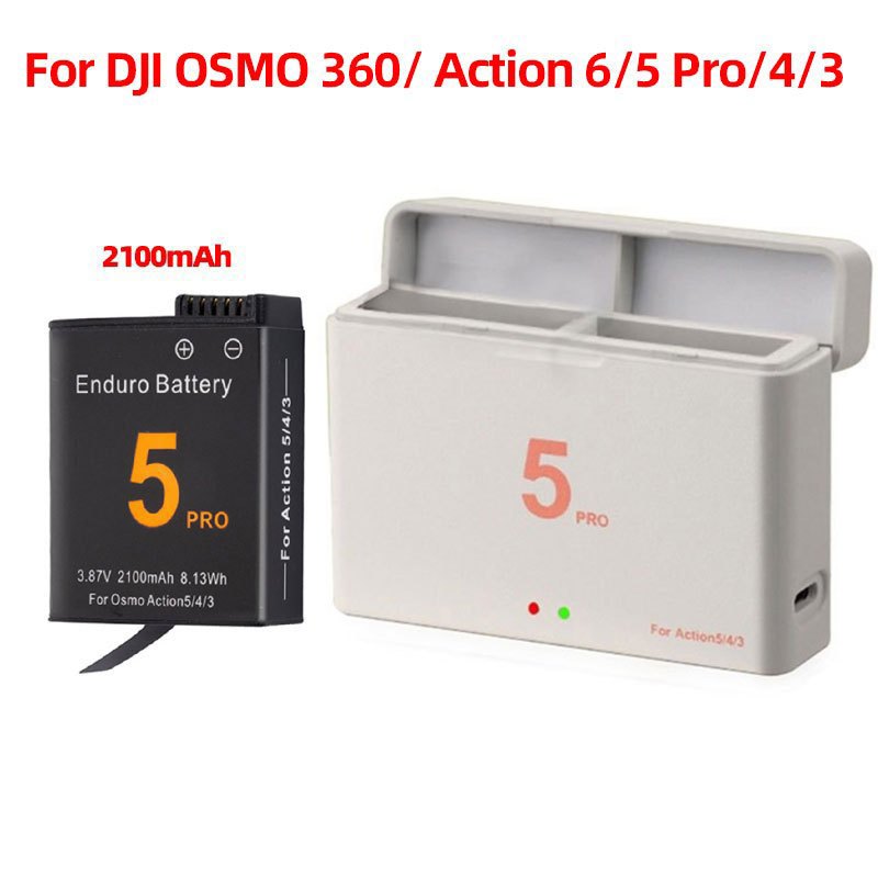 Dual Charge Hub For DJI OSMO 360 / Action 6 / Action 5 Pro Camera ...