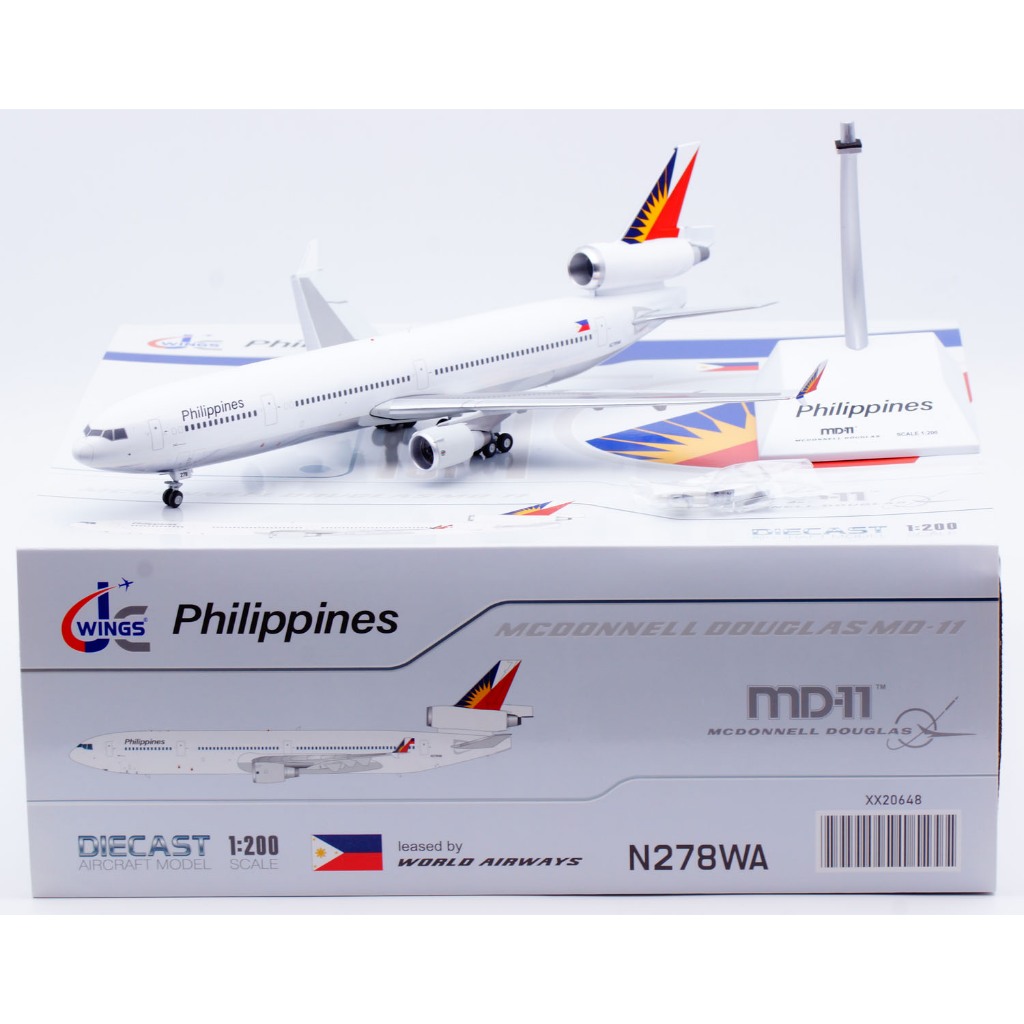 XX20648 Alloy Collectible Plane Gift JC Wings 1:200 Philippines ...