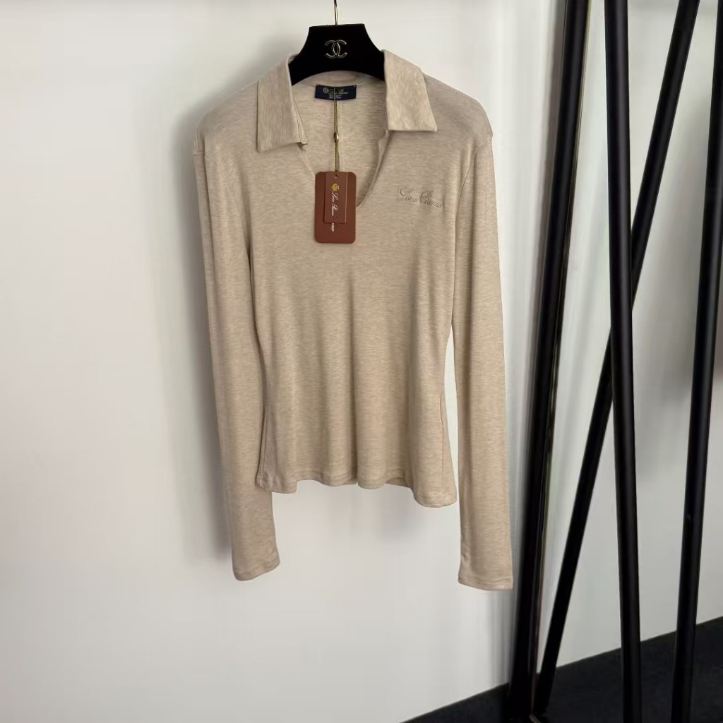 Loro Piana * New Style logo Embroidered Letter Lapel Slim-fit Long ...