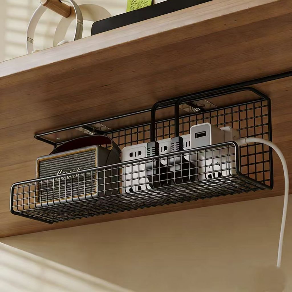 Cable Organizer Under The Table Cable Management Under Desk Storage ...