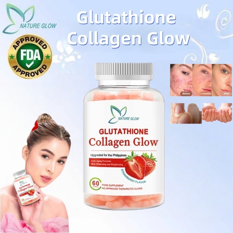 NATURE GLOW Glutathione Collagen Glow Gummies original With Collagen ...