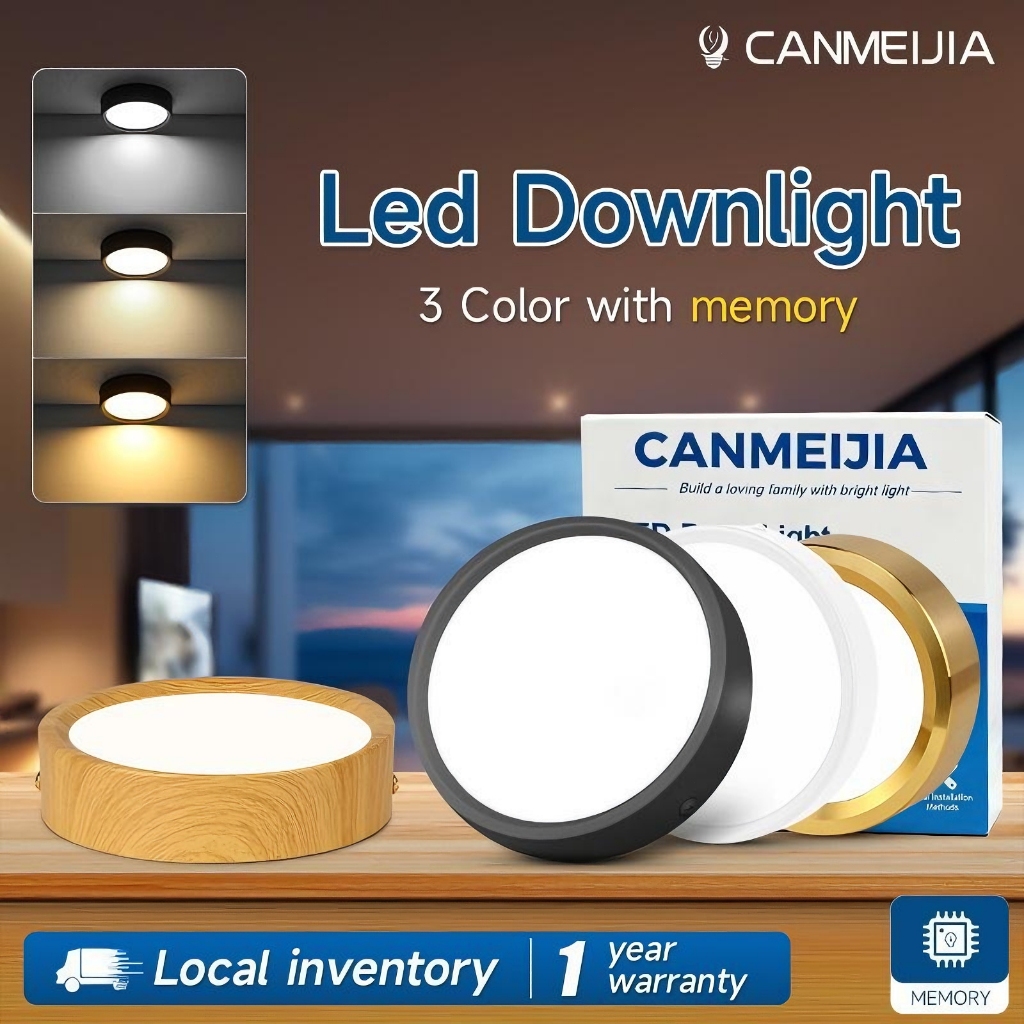 Led Downlight Pin Light Surface Mounted Ceiling Light Tricolor led ...
