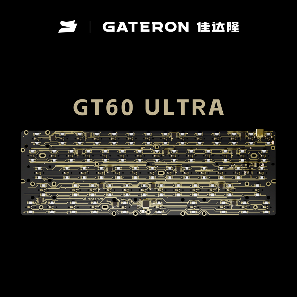 GATERON GT60 Ultra HE Magnetic Keyboard PCB - Dual LED Glow PCB ...