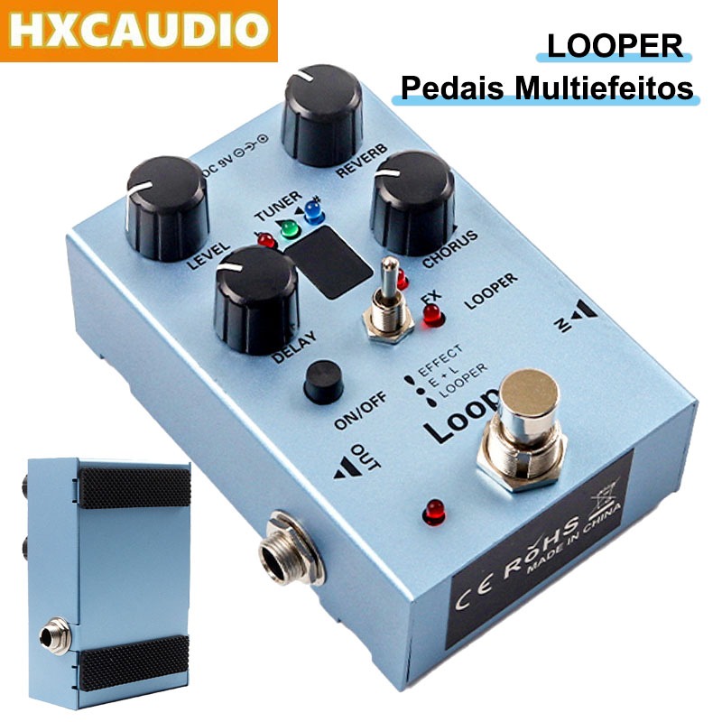 Looper Pedal Guitar Multi-Effect Pedals With Looper Delay Chorus Reverb ...