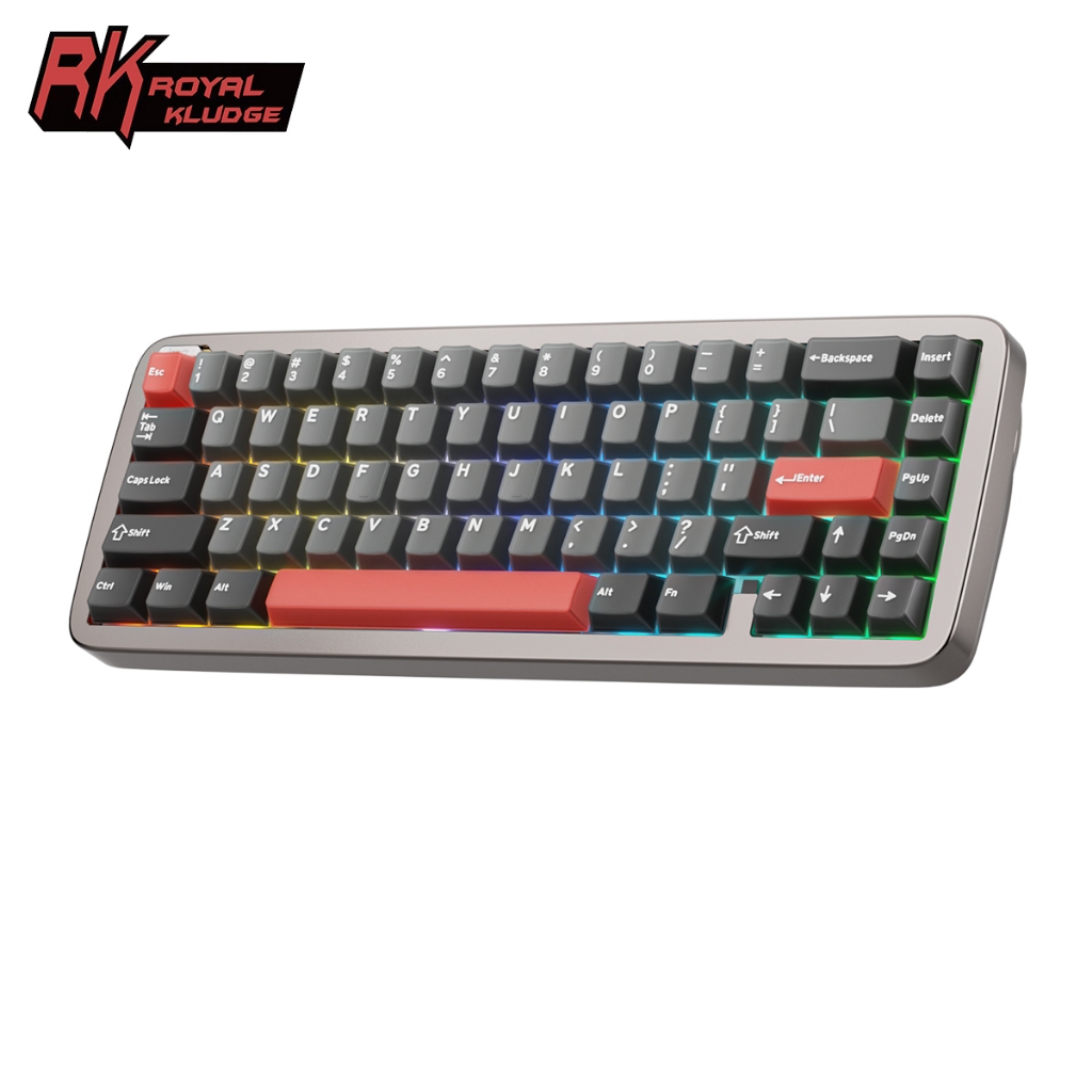 RK Royal Kludge RK Ultra65 All-aluminum Keyboard With Cream Switch ...