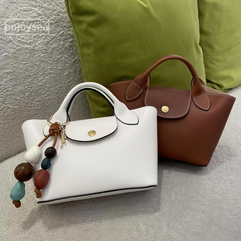 [enjoysea]War horse cowhide mini tote vegetable basket bag, hand-held ...