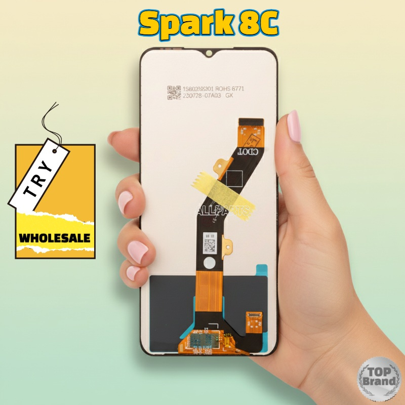 ALLPARTS Wholesale Display for Tecno Spark 8C LCD Touch Screen ...