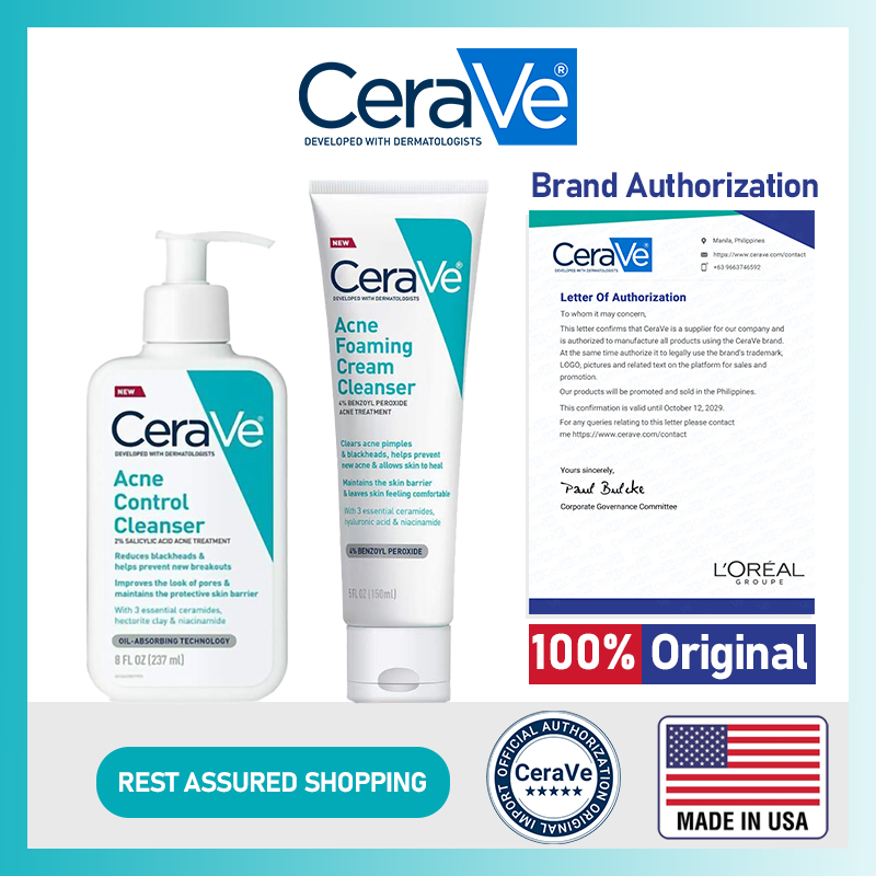 𝐂𝐞𝐫𝐚𝐕𝐞 Acne Control Cleanser Acne Remover Blackhead White Heads Remover ...