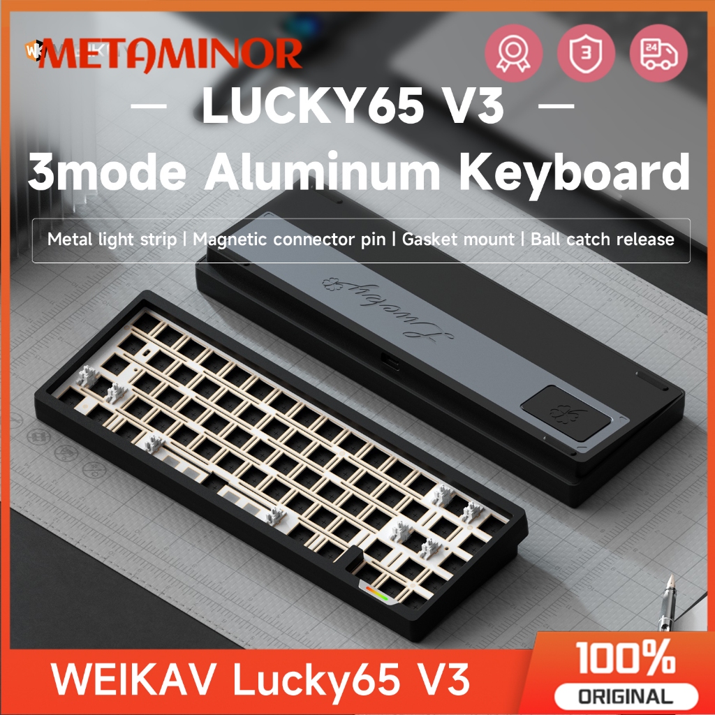 WEIKAV Lucky65 V3 Aluminum Wireless Mechanical Keyboard Bluetooth 2.4g ...
