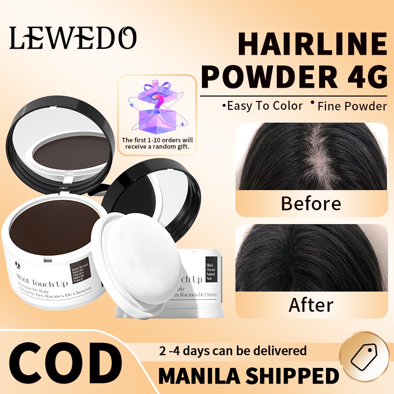LEWEDO Hairline Powder Waterproof Hair Powder Cover For Thinning Hair ...
