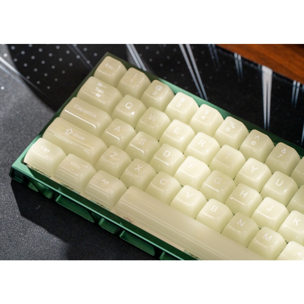Womier Jade Green MDA Profile Keycaps Set 115 Keys Custom Keycaps for ...