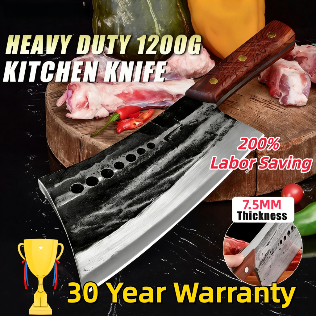 1200g Japanese Heavy Duty Knife Butcher Knife Bone Chopping Knife High ...