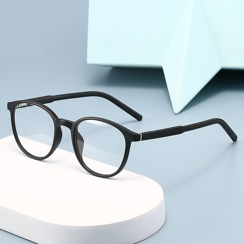 Casual Versatile Spectacles Frame Boy Girl TR90 Ellipse Frame Blue ...
